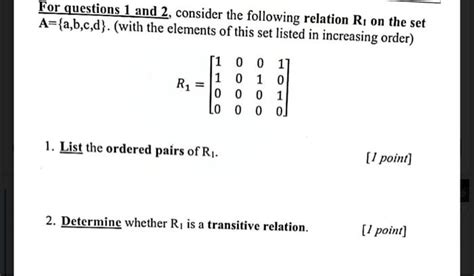 Solved For Questions And Consider The Following Chegg