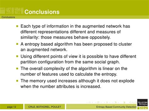Entropy Based Algorithm For Community Detection In Augmented Networks