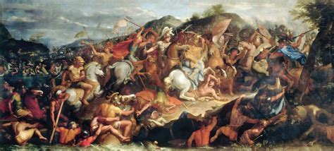 Alexander The Great Confronts Darius Iii At The Battle Of Issus