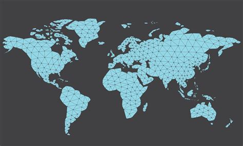 Vector Low Polygonal World Map 20839117 Vector Art At Vecteezy