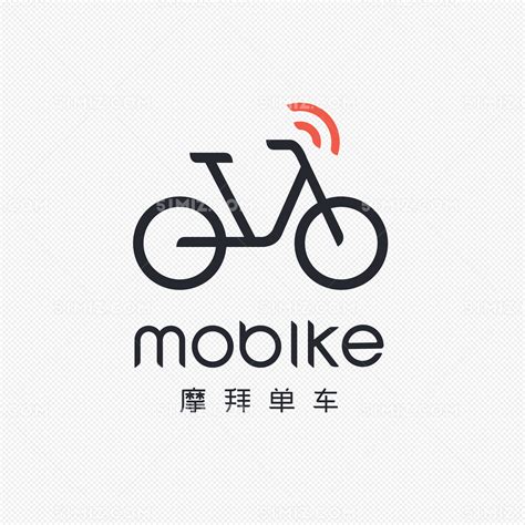 黑色创意摩拜单车logo图片素材免费下载 觅知网