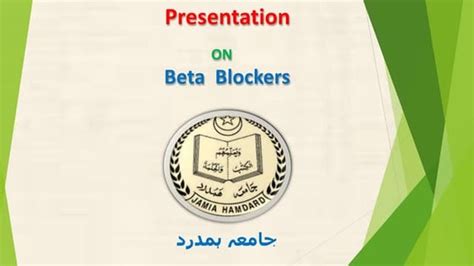 Beta Blockers Pharmacology Pptx