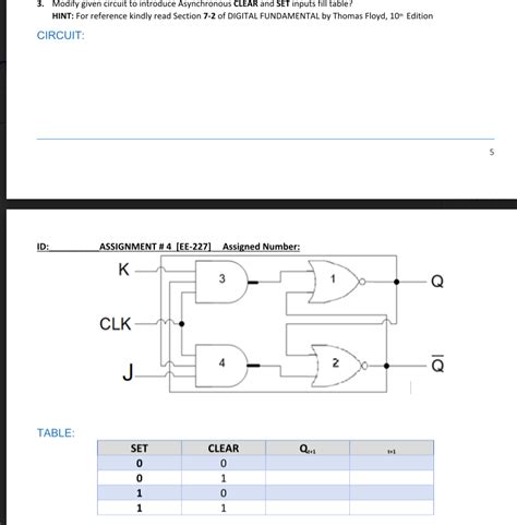 Solved 3 Modify Given Circuit To Introduce Asynchronous