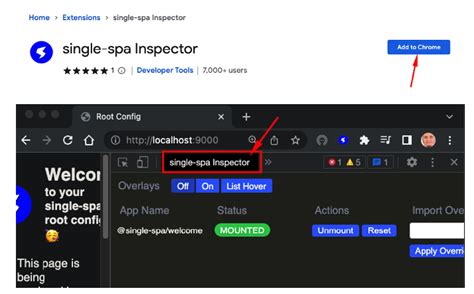 single spa inspector