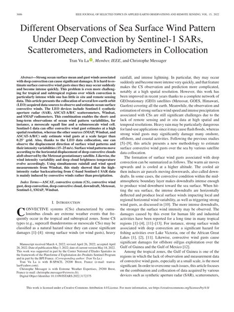 Pdf Different Observations Of Sea Surface Wind Pattern Under Deep
