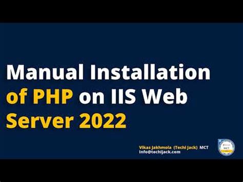 Php Installation On Windows Install Php For Iis Techijack