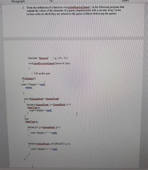 Solved Ifndef Queueh Define Queueh Const Int Capacity