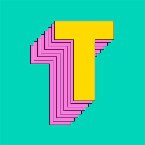 3d Letter T Message Layered Premium Vector Rawpixel