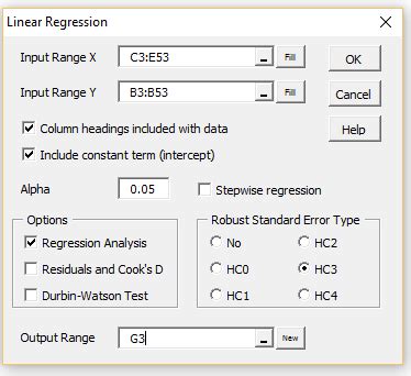 Robust Standard Errors Real Statistics Using Excel