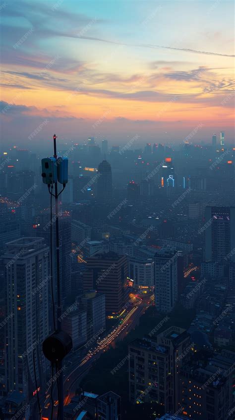 Premium Photo Pollution Sensors Dot The City Monitoring Air Quality In Realtime Ai Generated