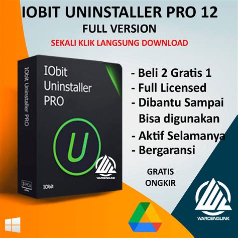 Jual [wl] Iobit Uninstaller Pro 12 Full Aktivasi Software Murah Aplikasi Shopee Indonesia