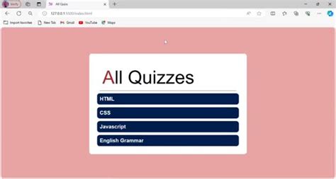 Video Launching A Dynamic Quiz App With Html Css And Javascript