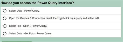 video solution how do you access the power query interface select