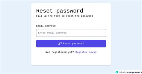 Reset Password Form Forms