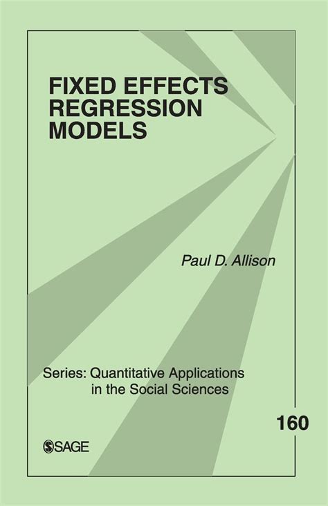 fixed effects regression models quantitative applications in the social sciences
