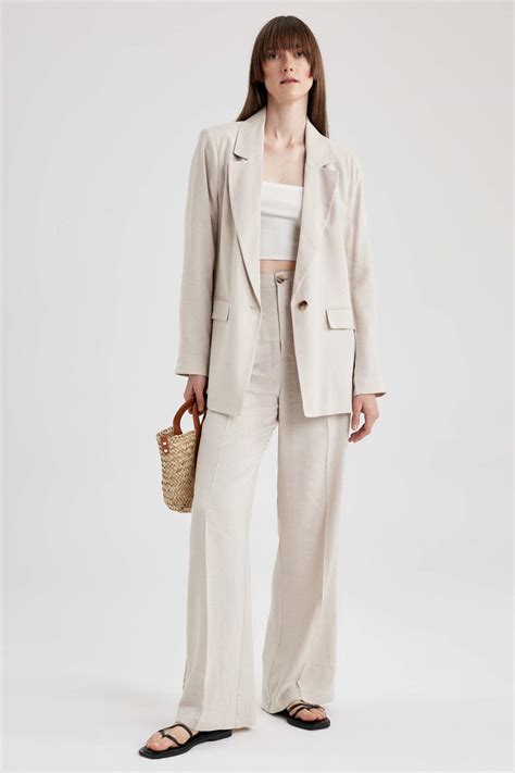 بيج النساء جاكيت بليزر اوفر سايز 2786064 Defacto