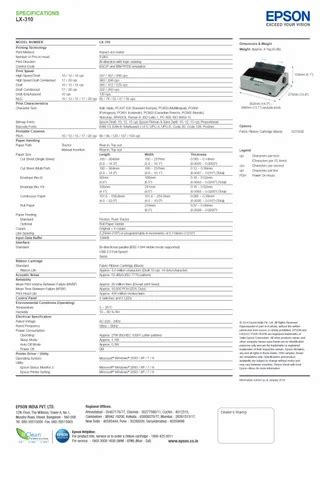 Thermal Epson Lx 310 Dot Matrix Printer At ₹ 9110 Piece In Mumbai Id 2851269557688