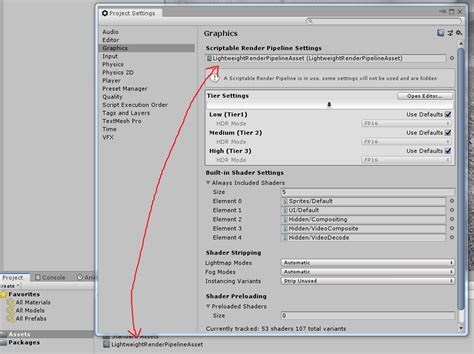 Проект на базе Lightweight Render Pipeline LWRP NULLcode Studio