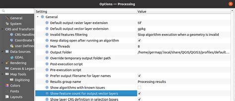 Processing Add Generic Option To Show Feature Count For Vector Outputs Request In Qgis