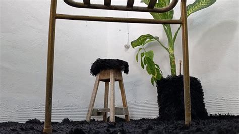 Seen From Behind She Taps Her High Heels Against Her Heel And Reveals