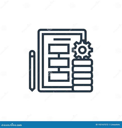 Business Plan Icon Vector From Business Model Canvas Concept Thin Line