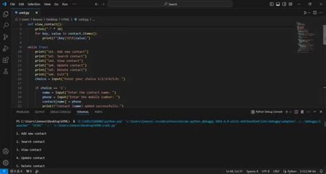 Abinaya B On Linkedin Internship Codsoft Contactbook Learningexperience Techskills