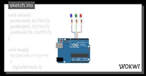 Prak 6 Led Wokwi Esp32 Stm32 Arduino Simulator