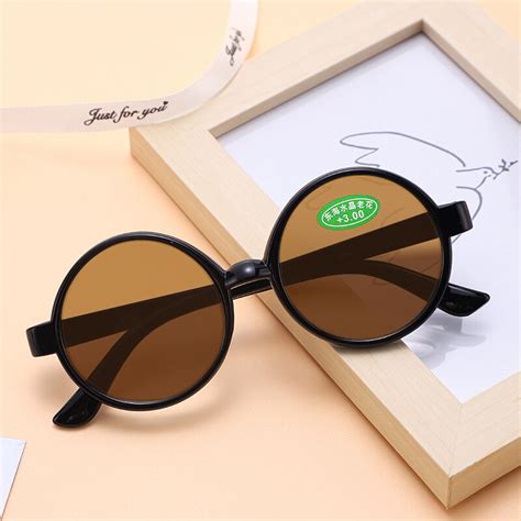 Retro Small Round Full Frame Reading Glasses For Men Real Crystal Glass