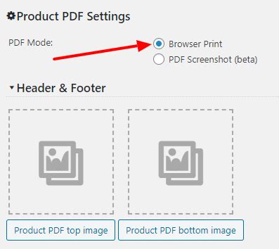 Set Print PDF Mode ImpleCode