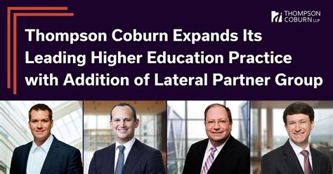 Thompson Coburn Llp On Linkedin Thompson Coburn Expands Its Leading Higher Education Practice With…