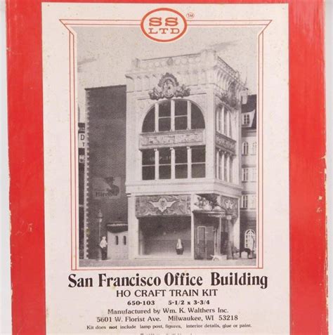Scale Structures 103 Ho Scale San Francisco Office Building Kit Trainz