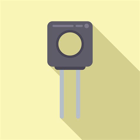 Technology Resistor Icon Flat Vector Electric Circuit 15150454 Vector Art At Vecteezy
