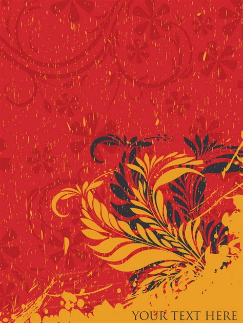 빈티지 꽃 배경 벡터 Eps Ai Uidownload