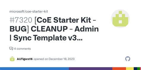 Coe Starter Kit Bug Cleanup Admin Sync Template V3 Check Deleted Failing · Issue 7320
