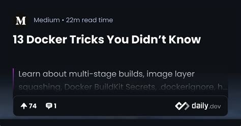 13 docker tricks you didn t know r cloud