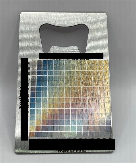 Revised Mopa Color Lightburn Test Files For Laser Engraving Color Annealing On Stainless Steel