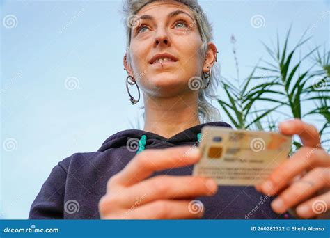 Non Binary Person With Their New Name On The Identity Card Gender