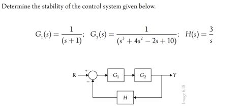 Solved Determine The Stability Of The Control System Given Chegg Com