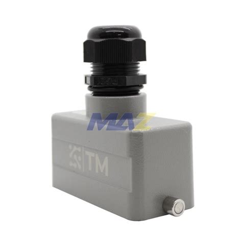 CAJA PARA CONECTOR INDUSTRIAL TIPO EXTENSION 24 POLOS 500V TIERRA CON SALIDA POSTERIOR