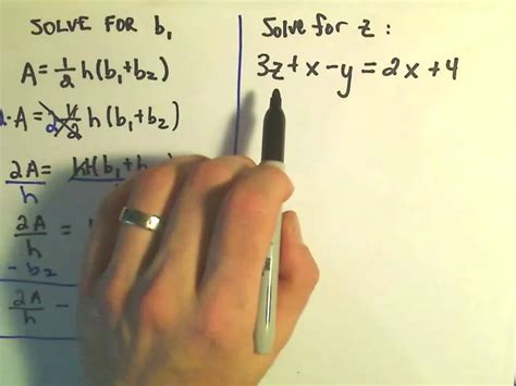 How To Solve An Equation For A Specified Variable Math Wonderhowto