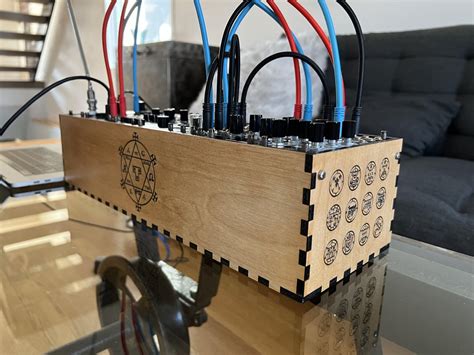My Foldable Diy Modular Synth Case With Doepfer Psu3 Both Parts Connected With 4pin Xlr R