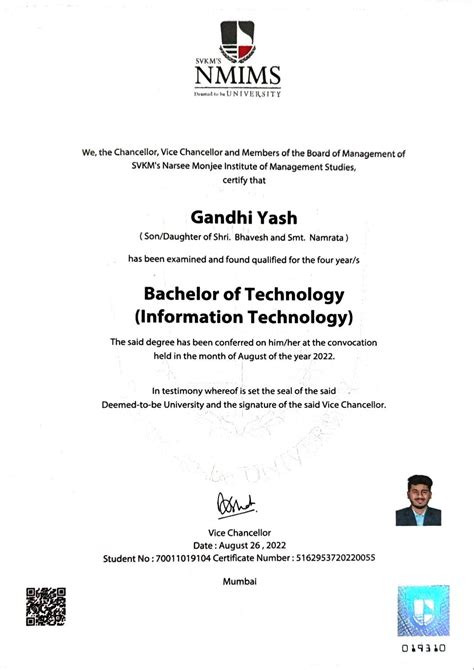Yash Gandhi On Linkedin Graduated