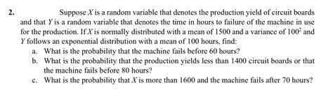 Solved Suppose X Is A Random Variable That Denotes The