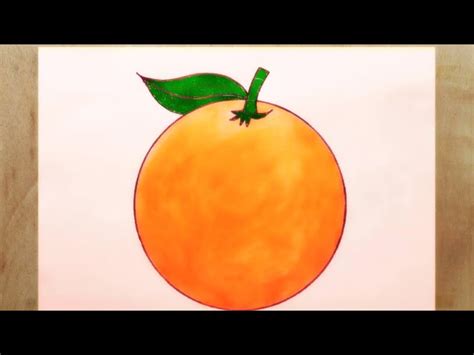 How To Draw An Orange