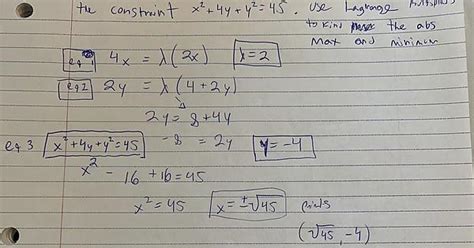 Lagrange Multipliers Problem Album On Imgur