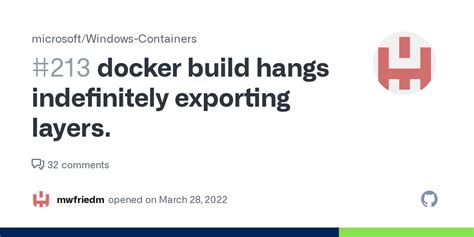 Docker Build Hangs Indefinitely Exporting Layers Issue 213