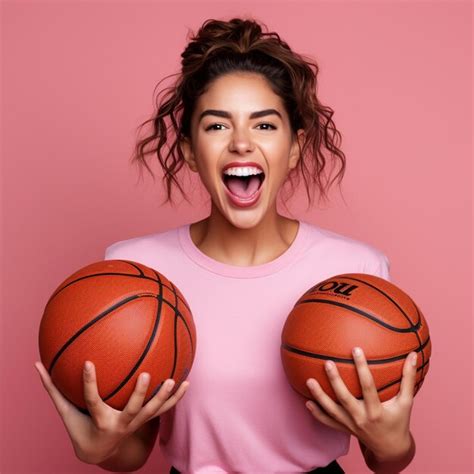 Premium Ai Image Photo Of Excited Mexican Girl Holding A Ball