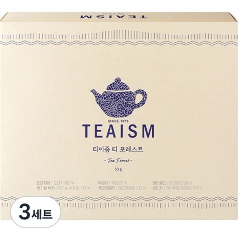 쌍계명차 티이즘 티 포레스트[3개 로켓 빠른배송] 에누리 가격비교
