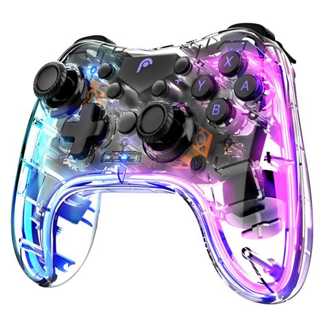 Fosmon Wireless Controller Gaming Controller With RGB Lights For Switch Lite OLED And Android