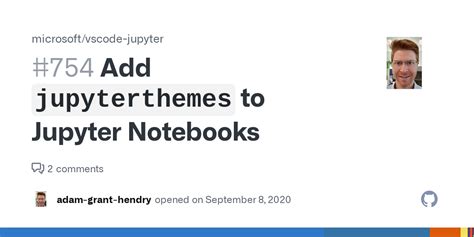Add `jupyterthemes` To Jupyter Notebooks · Issue 754 · Microsoftvscode Jupyter · Github